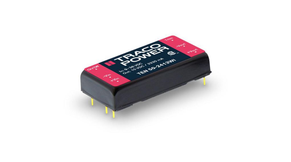 TEN 50-2412WI | Traco Power DC/DC-Wandler 9 ... 36V 12V 4.17A 50W | Distrelec Schweiz